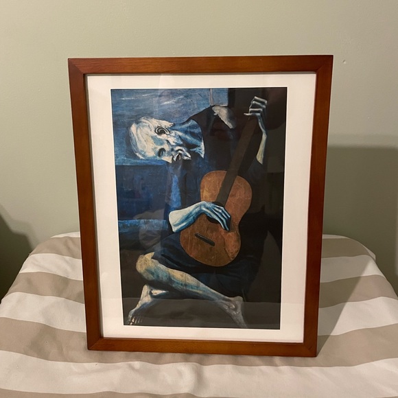 Art | Pablo Picasso Old Guitarist Framed Print 12x15 Blue Period ...